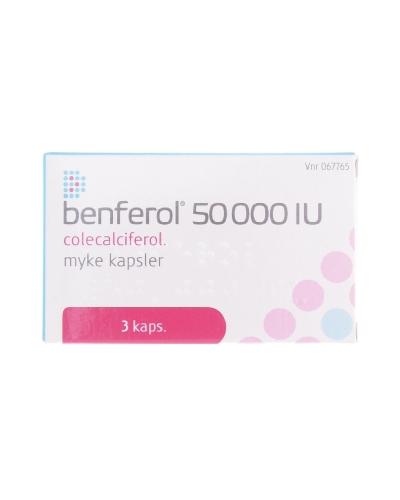 Benferol 50000 IU myke kapsler 3 stk - Apotek 1