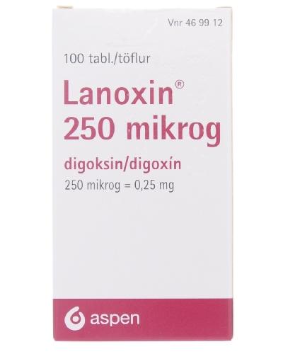 Lanoxin 250 mcg tabletter blisterpakning 100stk - Apotek 1