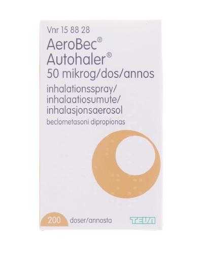 Aerobec Autohaler Inhalasjonsaerosol, oppløsning 50 mikrog/dose ...