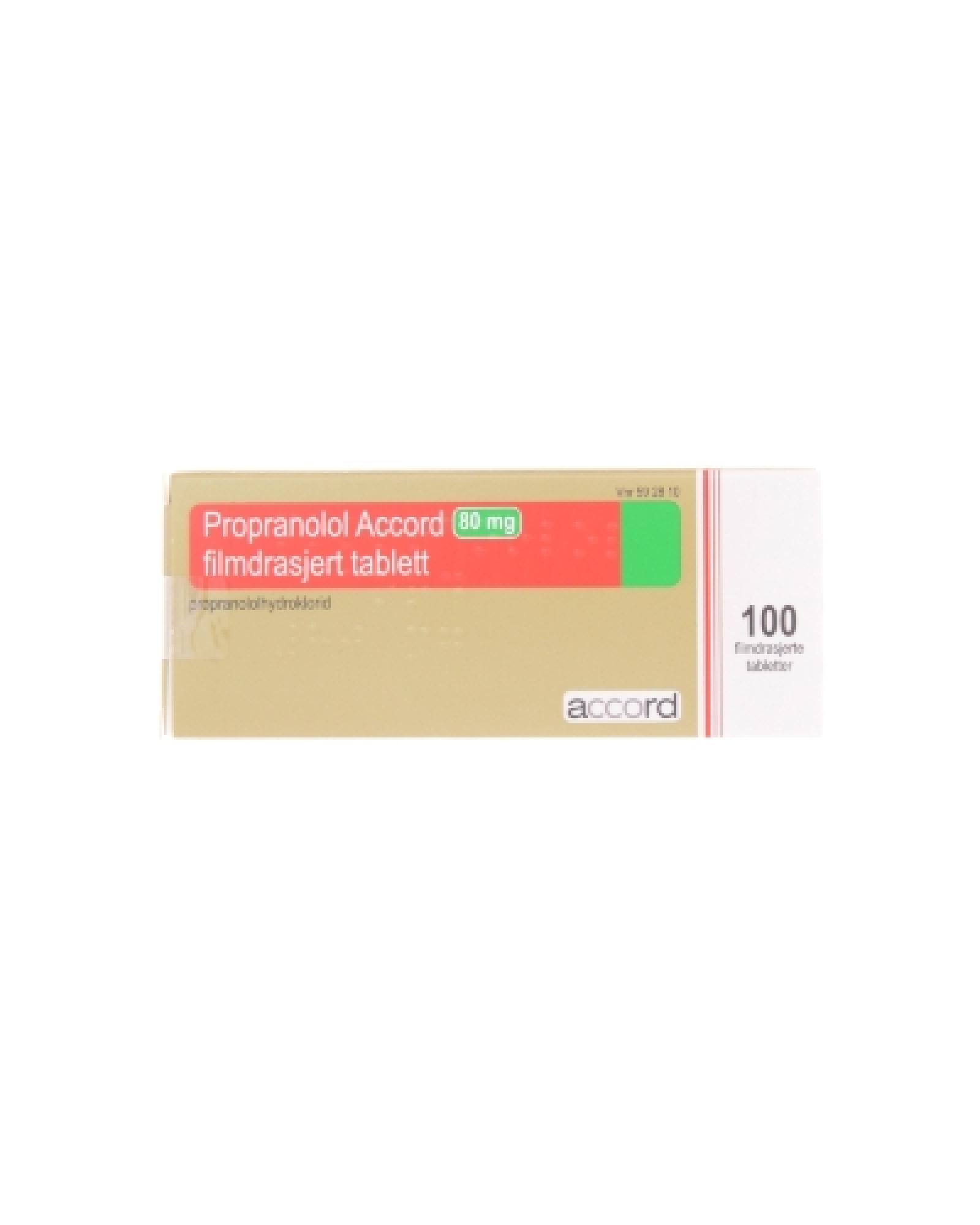 Propranolol accord tab 80mg - Apotek 1