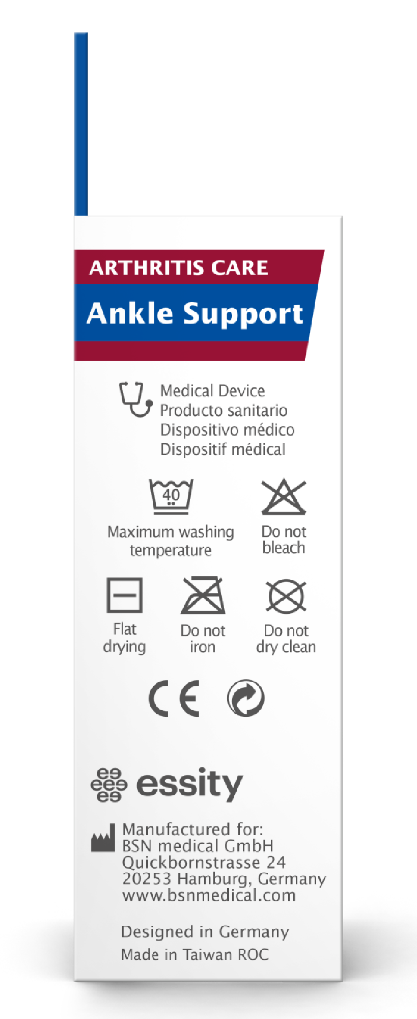 Actimove Arthritis Care ankelstøtte L 1 stk - Apotek 1