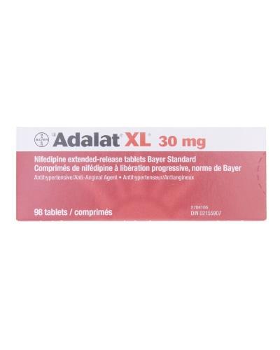 Adalat XL 30 mg depottabletter 98 stk - Apotek 1