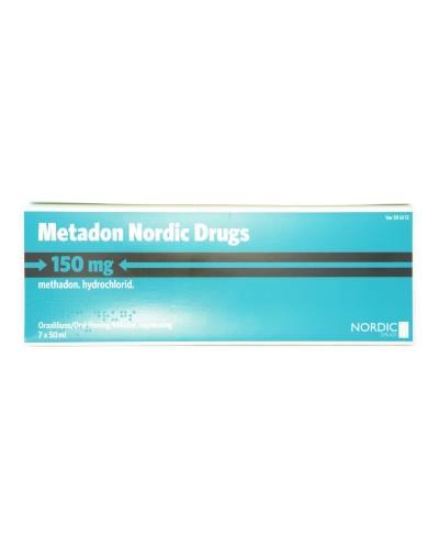 Metadon Nordic Drugs Mikstur, oppløsning 150 mg 7x50 ml - Apotek 1