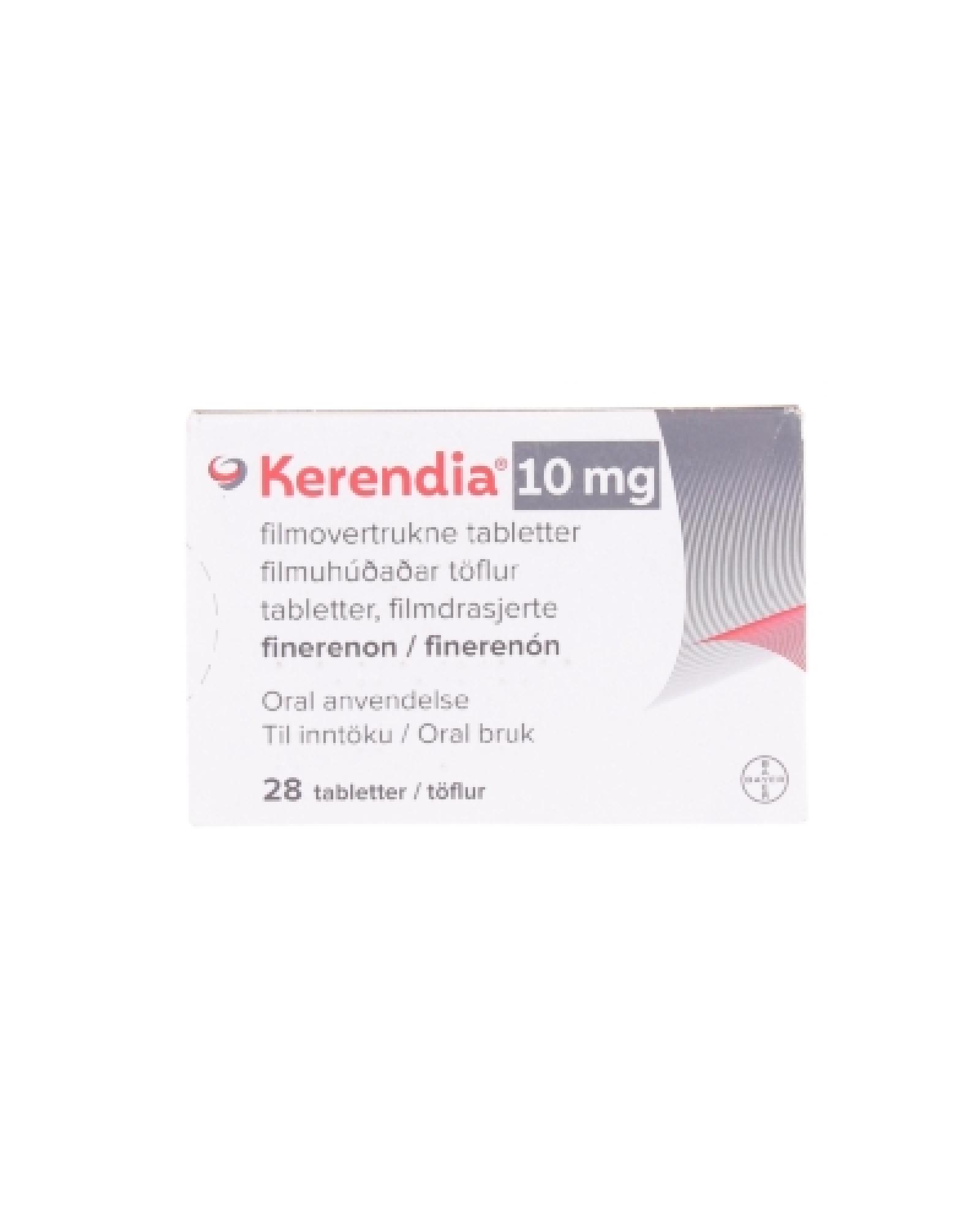 Kerendia 10 mg filmdrasjerte tabletter 28 stk - Apotek 1