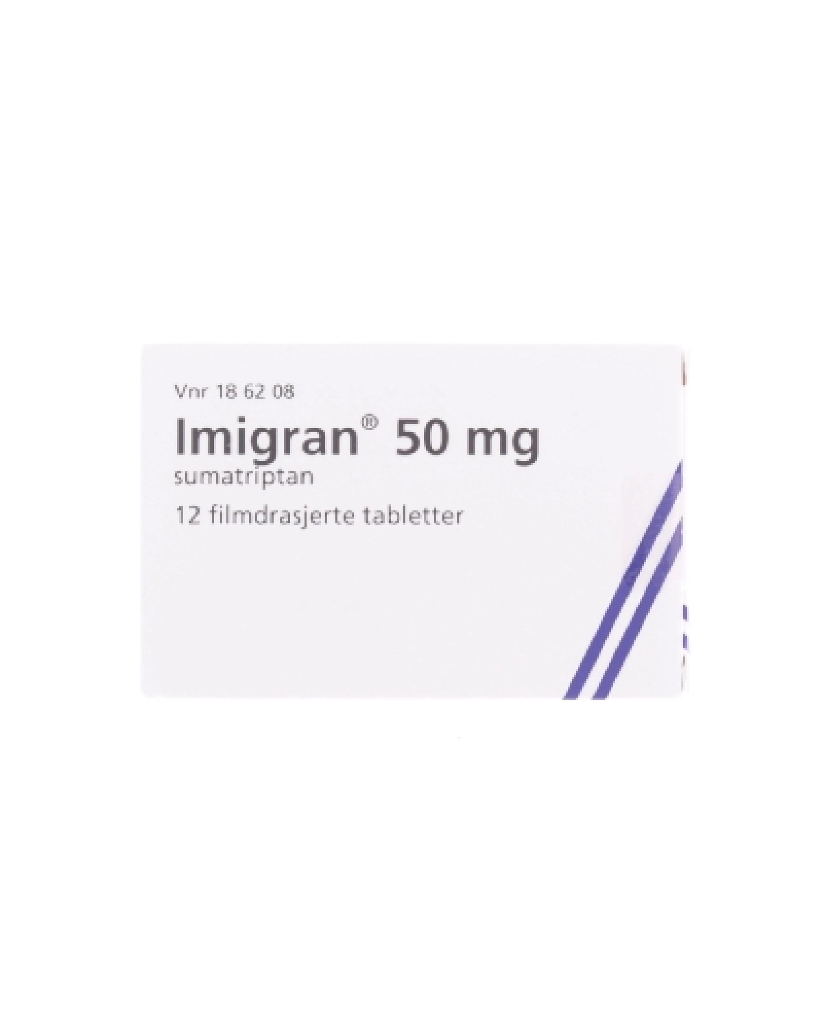 Imigran Orifarm 50 mg tabletter 12 stk - Apotek 1