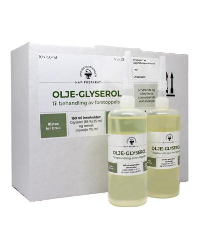 Olje-glyserol NAF rektalvæske 10x150 ml - Apotek 1