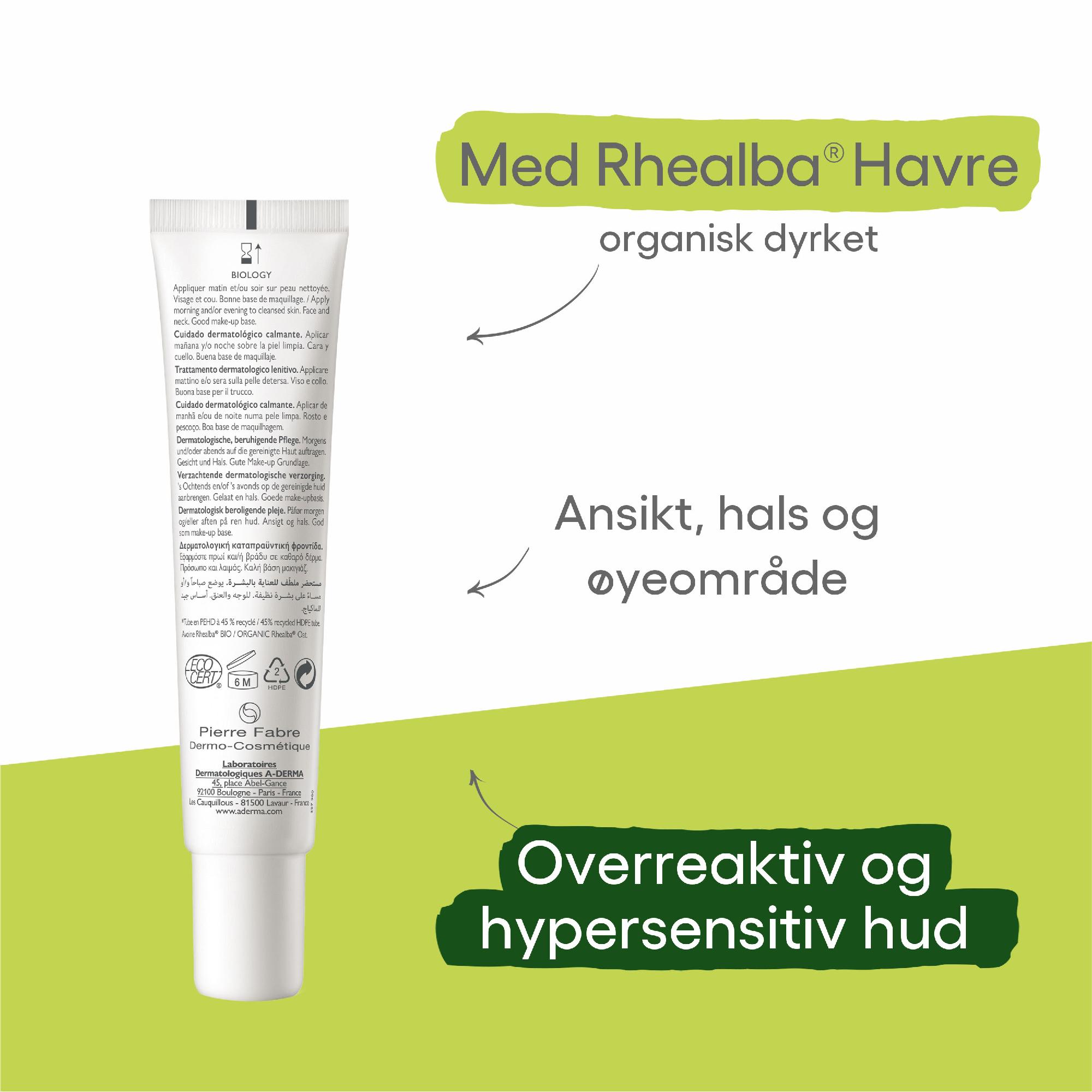 A-Derma Biology Calm beroligende ansiktskrem 40 ml - Apotek 1