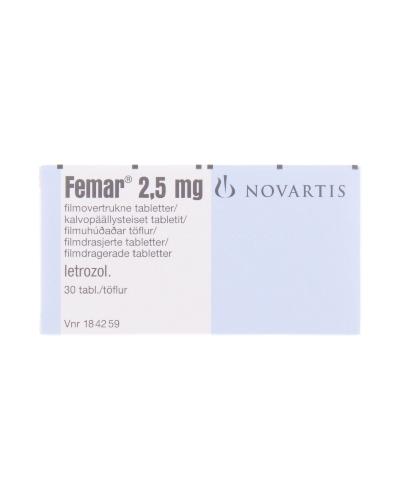 Femar Tablett, filmdrasjert 2,5 mg 30 stk - Apotek 1
