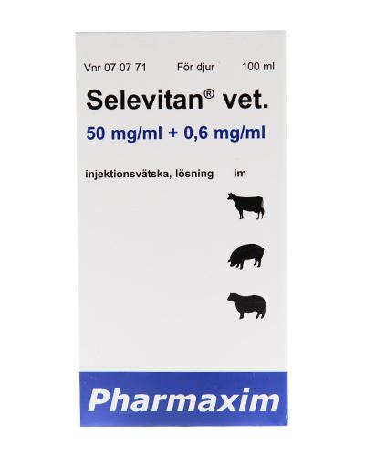 Selevitan vet 50+0,6mg/ml injeksjon 100 mlhgl - Apotek 1