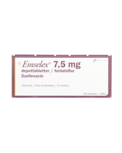 Emselex Depottablett 7,5 mg 98 stk - Apotek 1