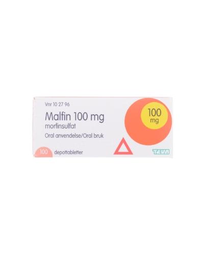 Malfin Depottablett 100 mg 100 stk - Apotek 1