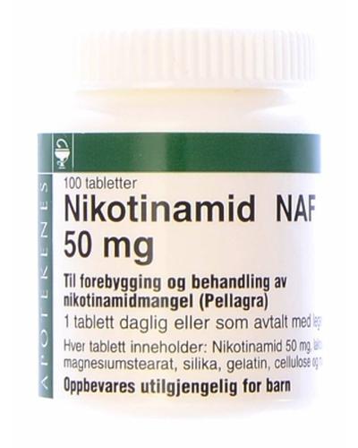 Nikotinamid NAF 50 mg tabletter 100 stk - Apotek 1