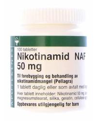 Nikotinamid NAF 50 mg tabletter 100 stk - Apotek 1