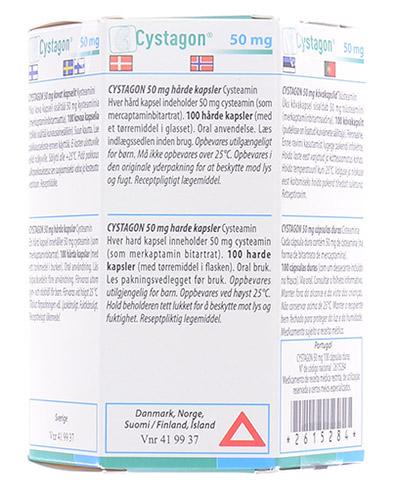 Cystagon Kapsel, hard 50 mg 100 stk - Apotek 1