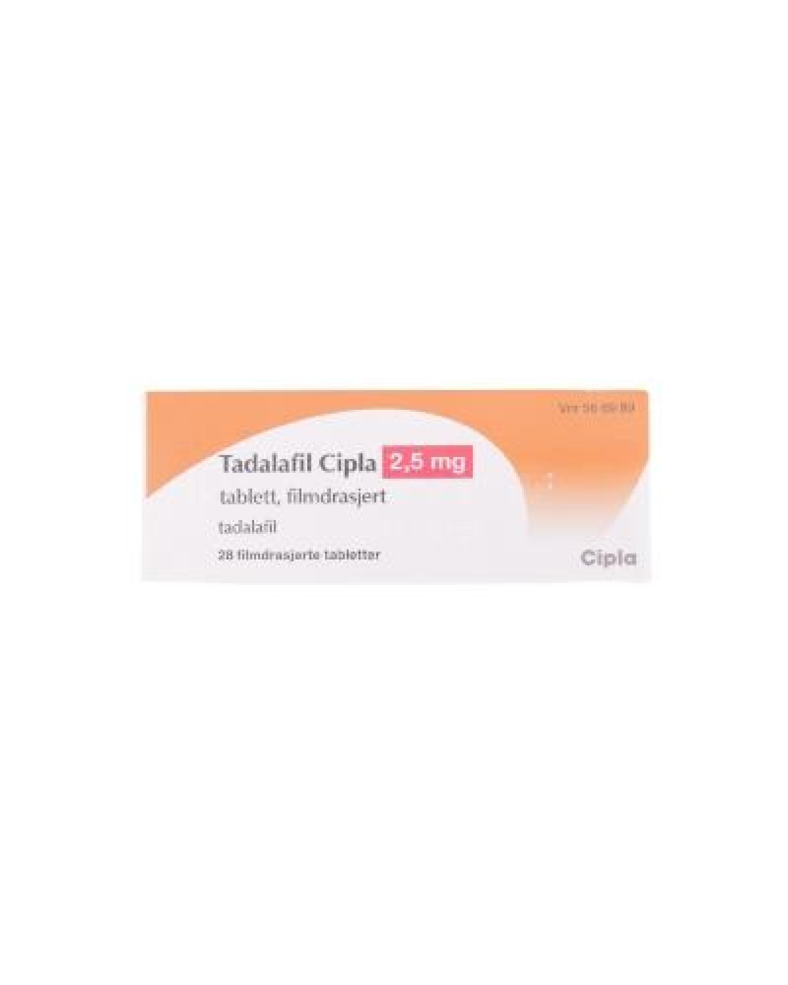 Tadalafil cipla tab 2,5mg 28 ENPAC - Apotek 1