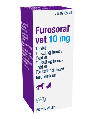 Furosoral vet 10 mg tabletter til katt og hund 50 stk - Apotek 1