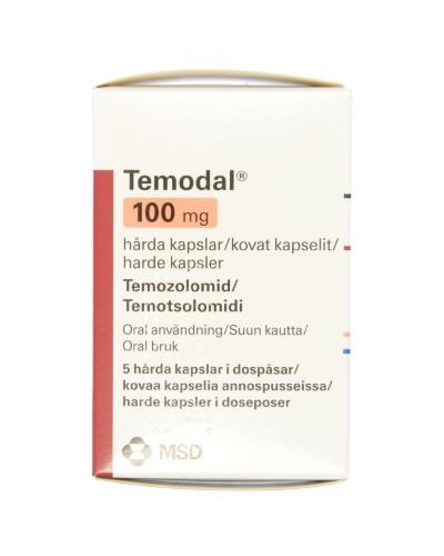 Temodal Kapsel, hard 100 mg 5stk - Apotek 1