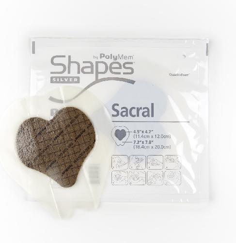PolyMem Sacral Silver 11,5x12cm 10 stk - Apotek 1