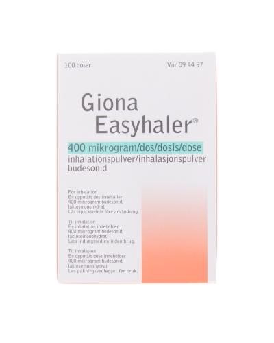 Giona Easyhaler Inhalasjonspulver 400 mikrog/dose 100 doser - Apotek 1