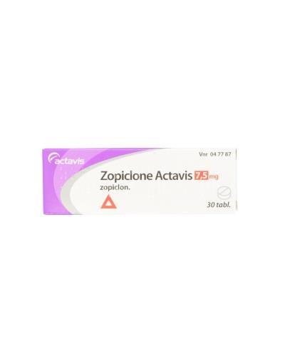 Zopiclone Actavis 7,5 mg filmdrasjerte tabletter 30 stk - Apotek 1