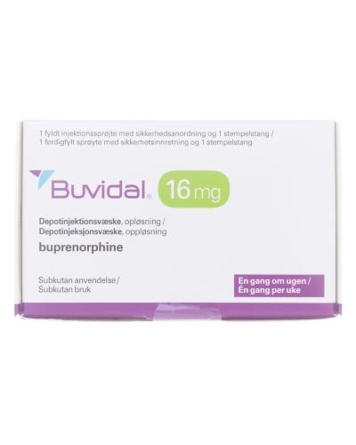 Buvidal 16 mg depotinjeksjonsvæske, oppløsning ferdigfylt sprøyte 0,32 ...