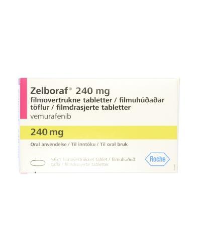 Zelboraf Tablett, filmdrasjert 240 mg 56x1 stk - Apotek 1