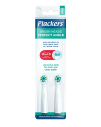 Plackers Brush Head Perfect Angle tannbørstehode 2 stk - Apotek 1