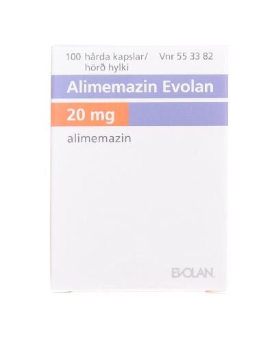 Alimemazin evolan 20mg kapsler 100stk - Apotek 1