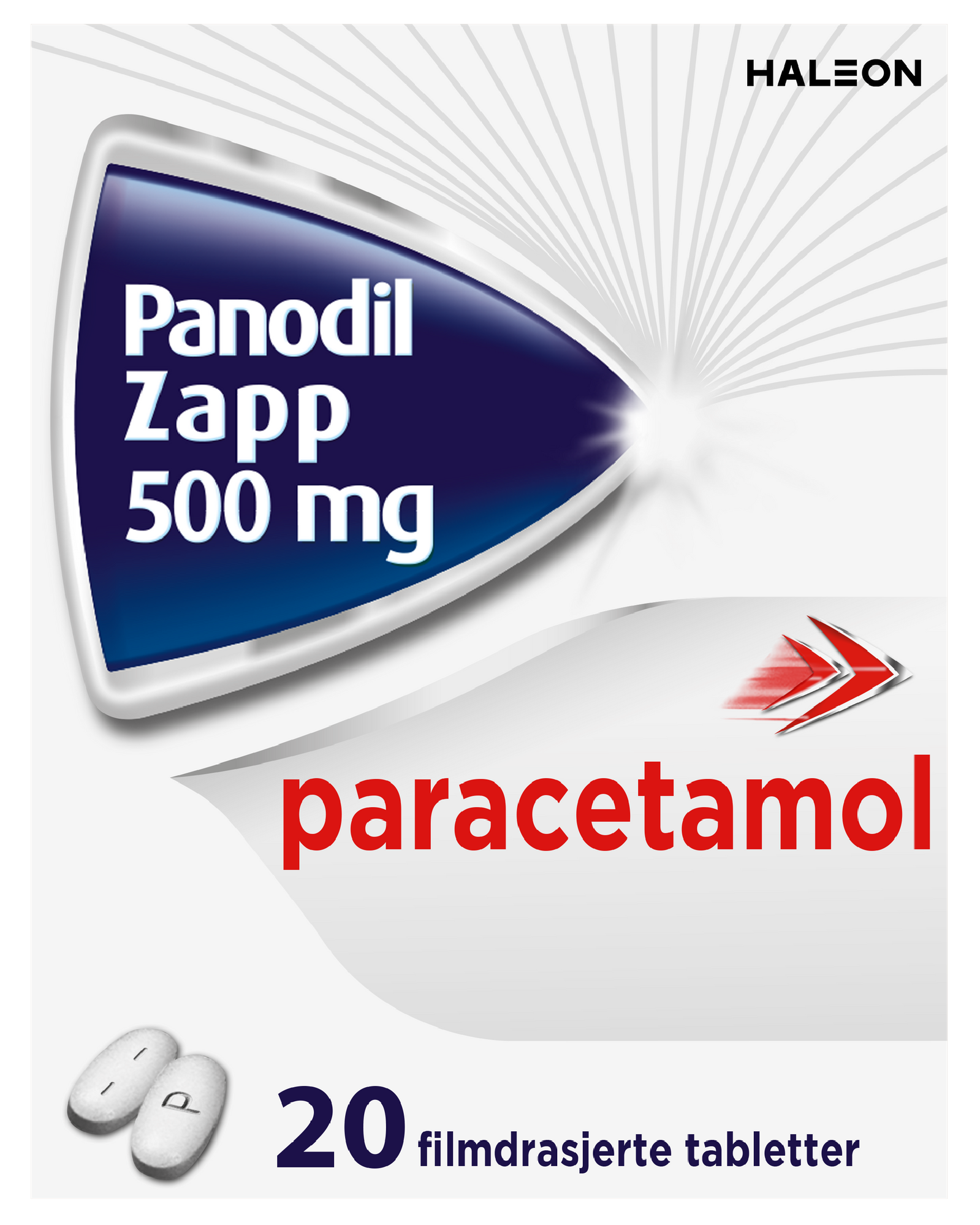 Panodil Zapp 500 mg tabletter 20 stk - Apotek 1