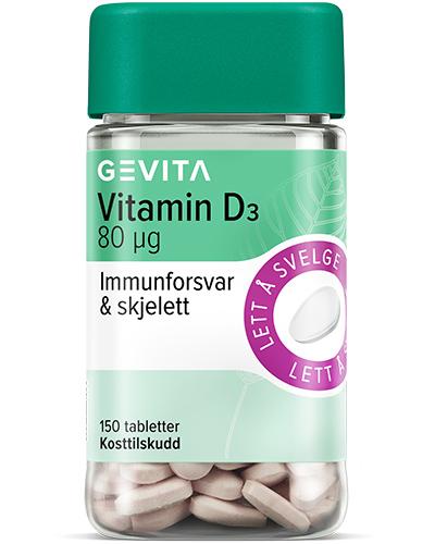 Gevita Vitamin D3 80 mcg tabletter 150 stk - Apotek 1