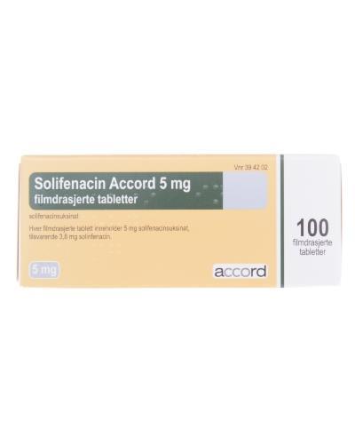 Solifenacin Accord 5 mg tabletter 100 stk - Apotek 1