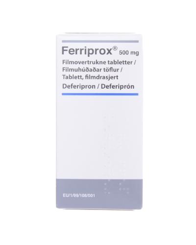 Ferriprox Tablett, filmdrasjert 500 mg 100 stk - Apotek 1