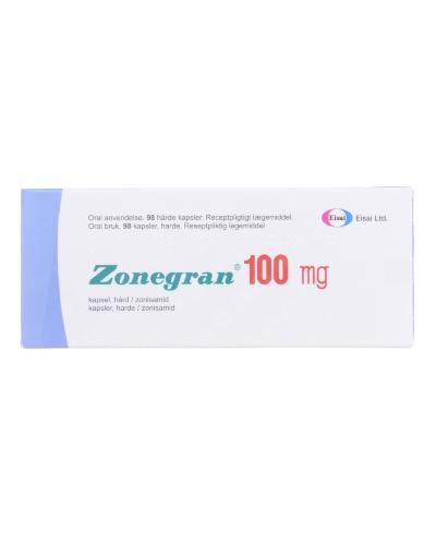Zonegran Kapsel, hard 100 mg 98 stk - Apotek 1