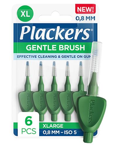 Plackers Gentle Brush mellomromsbørster 0,8mm XL 6stk - Apotek 1