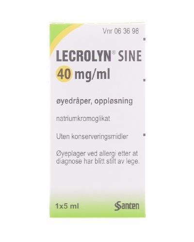Lecrolyn sine 40 mg/ml øyedråper 5 ml - Apotek 1