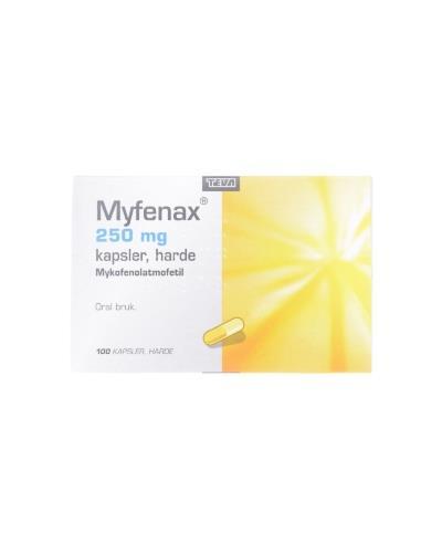 Myfenax 250 mg kapsler 100 stk - Apotek 1