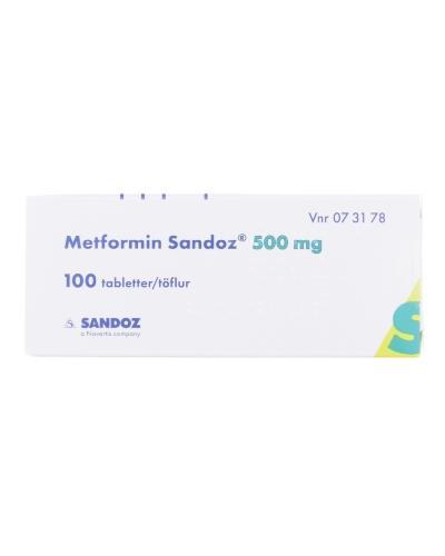 Metformin Sandoz 500 mg tabletter 100stk - Apotek 1