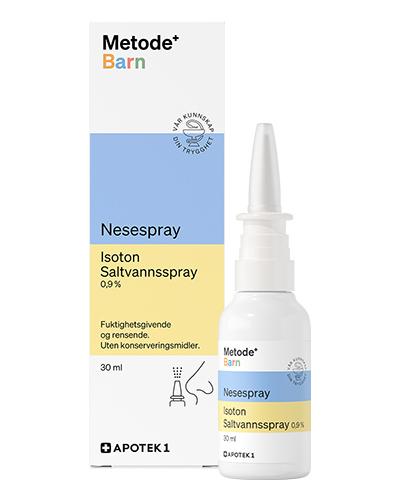 Metode isoton saltvannsspray 0,9 % for barn 30 ml - Apotek 1