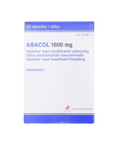Asacol 1600 mg tabletter med modifisert frisetting 60 stk - Apotek 1