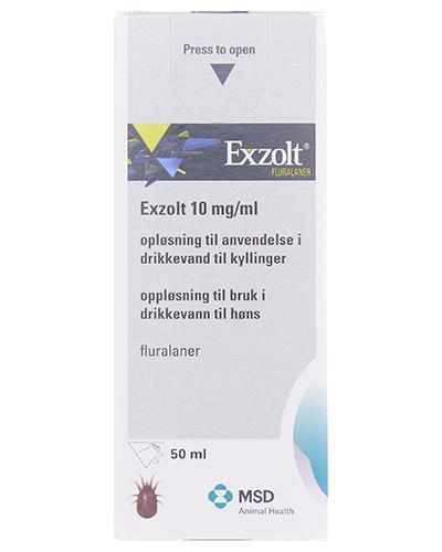 Exzolt 10 mg/ml oppløsning til bruk i drikkevann flaske av glass 50 ml ...