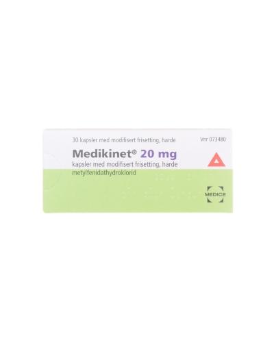 Medikinet Kapsel med modifisert frisetting, hard 20 mg 30 stk - Apotek 1