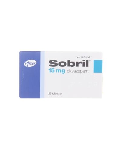 Sobril 15 mg tabletter 25 stk - Apotek 1