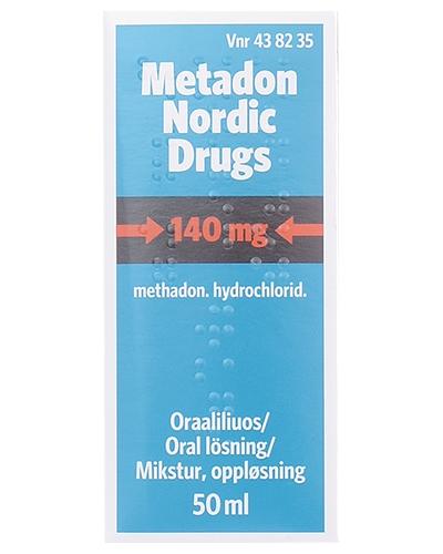 Metadon Nordic Drugs Mikstur, oppløsning 140 mg 50 ml - Apotek 1