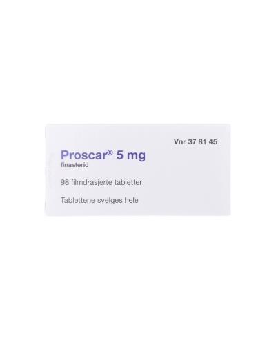 Proscar 5 mg filmdrasjerte tabletter 98 stk - Apotek 1