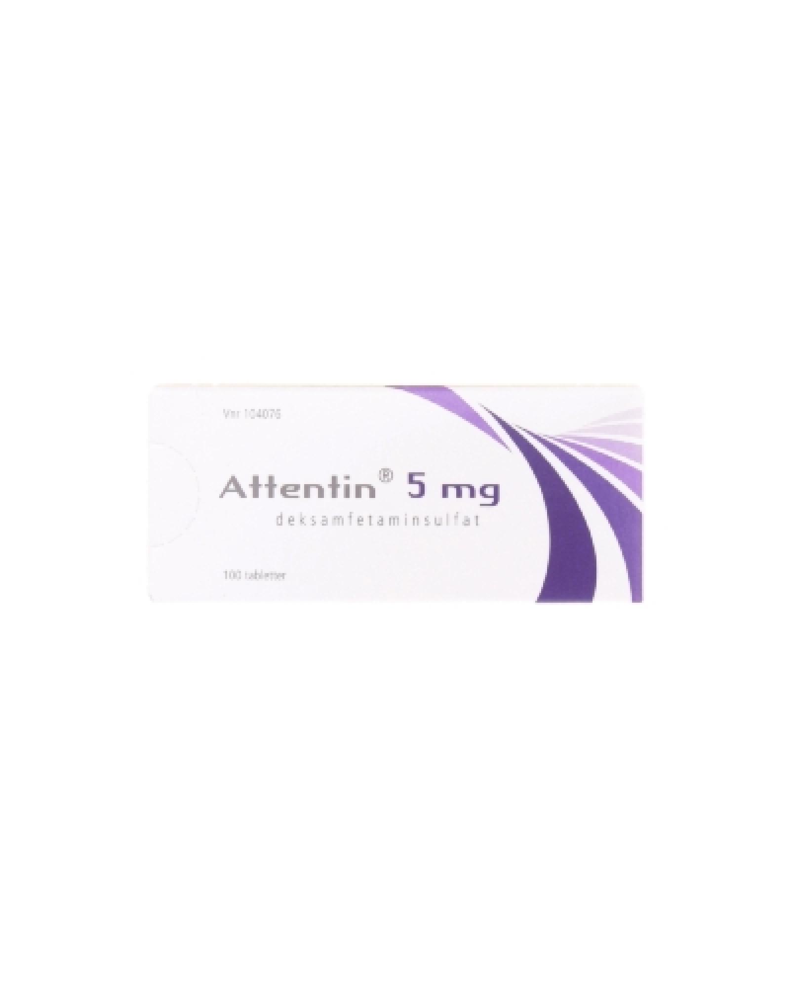 Attentin Tablett 5 mg 100 stk - Apotek 1