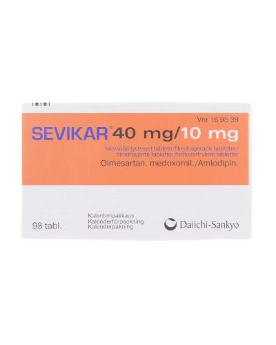 Sevikar Tablett, filmdrasjert 40 mg/10 mg 98stk - Apotek 1