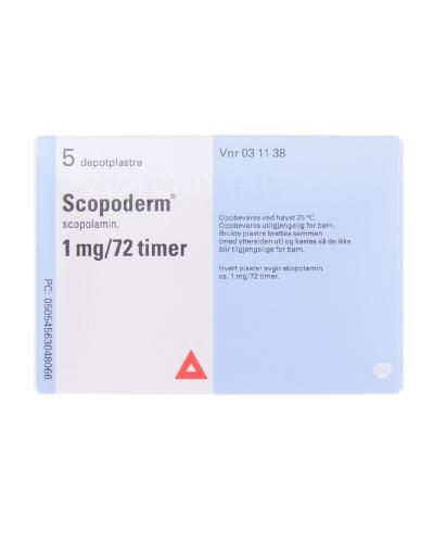 Scopoderm Depotplaster 1 mg/72 timer 5 stk - Apotek 1