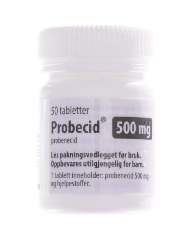 Probecid Tablett 500 mg 50 stk - Apotek 1