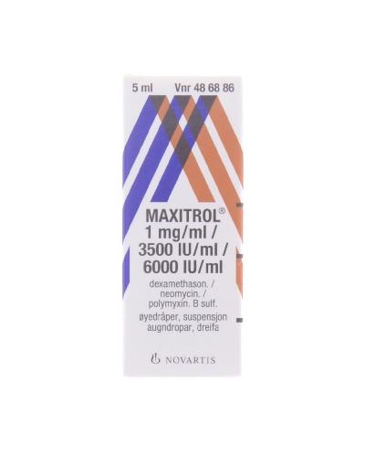 Maxitrol Øyedråper, suspensjon 5 ml - Apotek 1