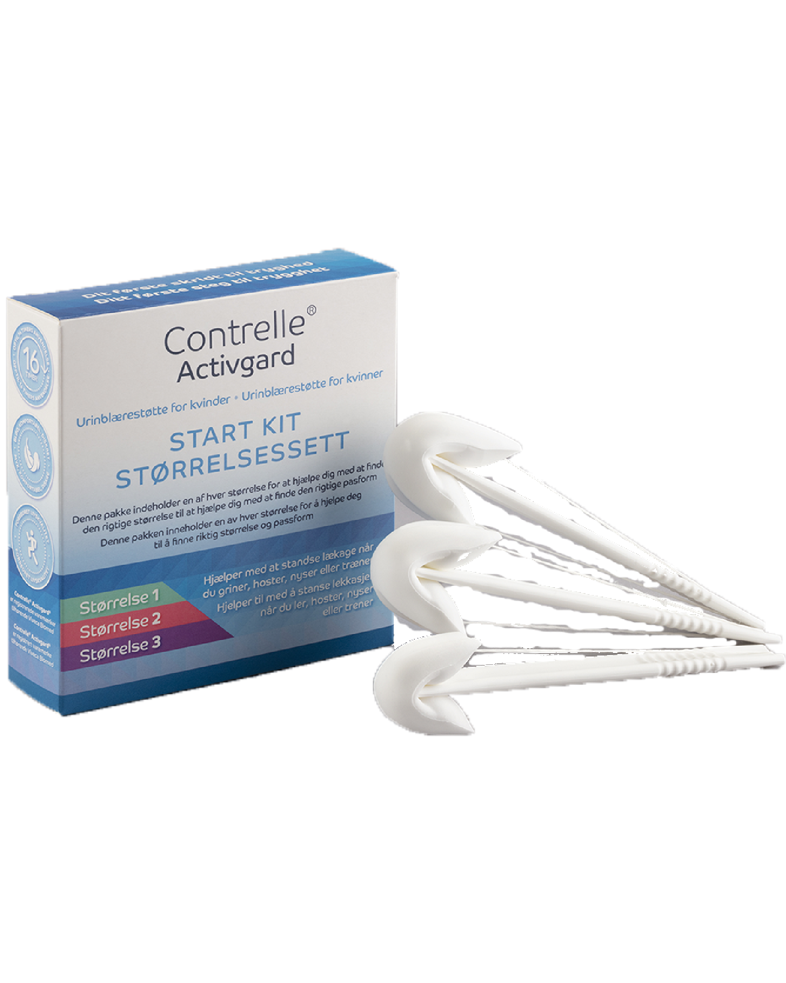 Contrelle Activgard kontinensbue størrelsessett 1 sett - Apotek 1
